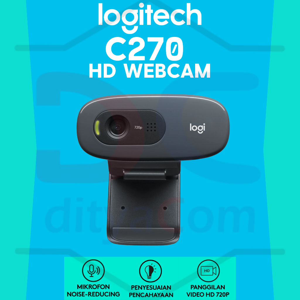 Jual WEBCAM LOGITECH C270 HD 720P [ORIGINAL] | Shopee Indonesia