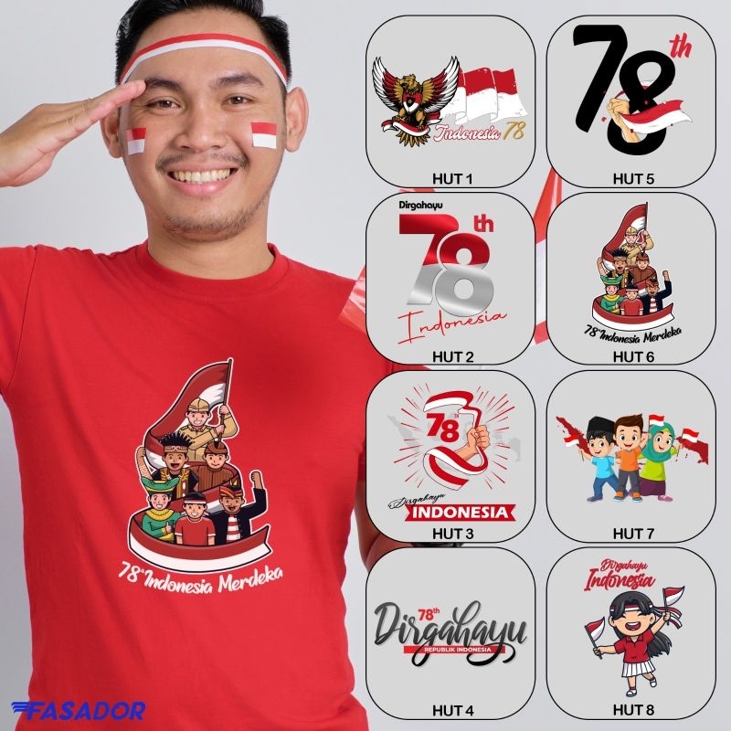 Jual GRATIS NAMA KAOS/BAJU COUPLE KEMERDEKAAN TERBARU 2023 TUJUH BELASAN,HUT RI KE-78 INDONESIA ...