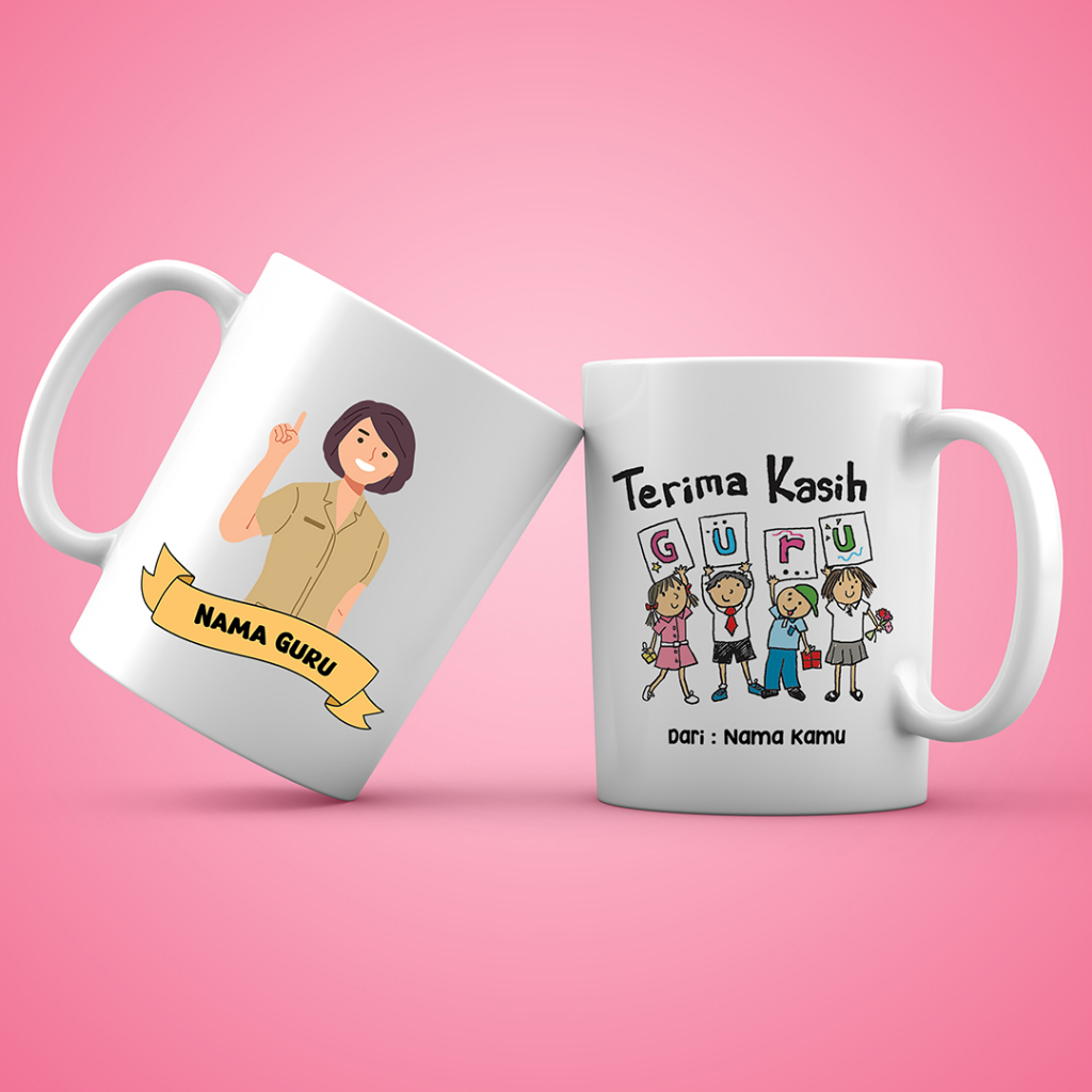 Jual MUG TEMA GURU / SOUVENIR UNTUK GURU MUG CUSTOM TEACHER / MUG ...