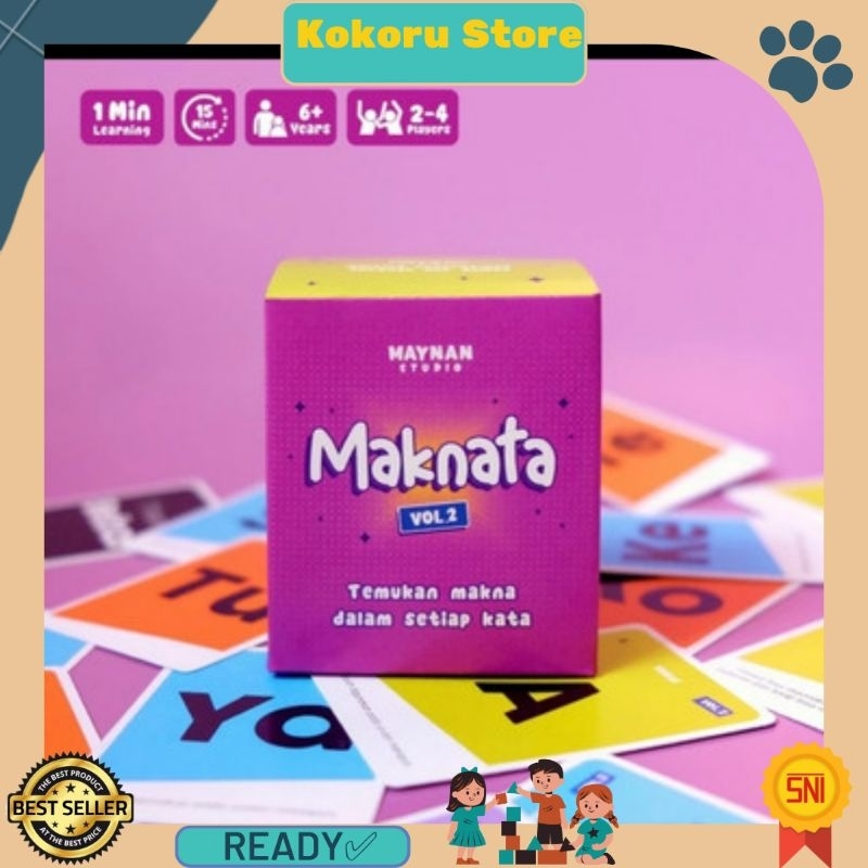 Jual [READY] Permainan Kartu Susun Kata Vol.2 Maknata Board Game ...