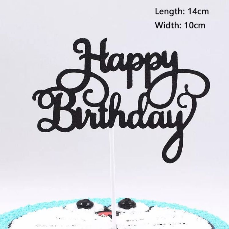 Jual Topper Tulisan Happy Birthday | Shopee Indonesia