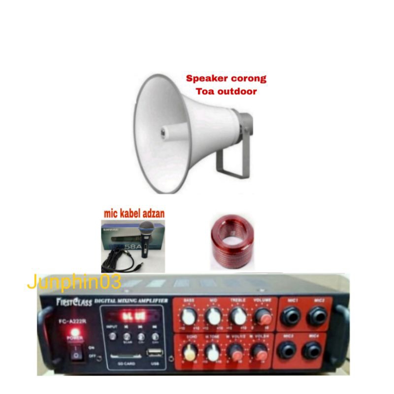 Jual Paket sound system masjid/musholla corong Toa Speaker outdoor ...