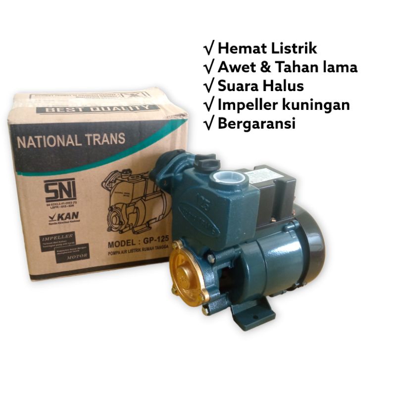 Jual Mesin pompa Air National EFOS GP-125 SANYO SNI (125Watt) TRANS ...