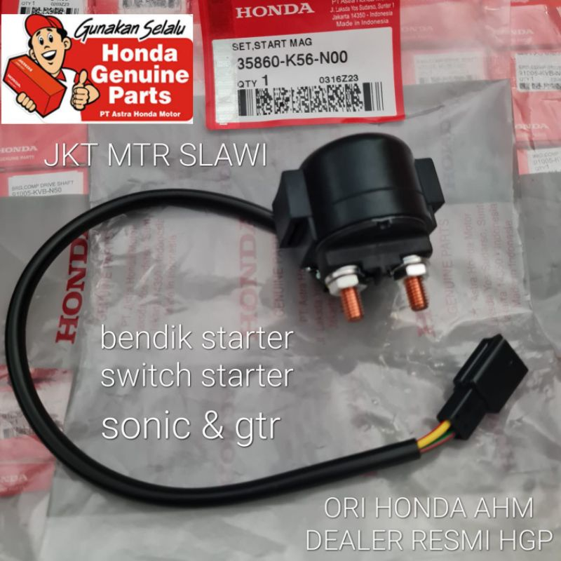 Jual 35860-K56-N00 Bendik stater,switch starter, set starter mag sonic ...
