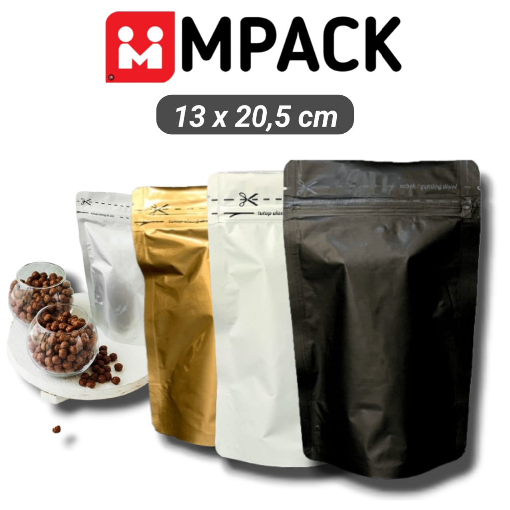 Jual STANDING POUCH MERK MPACK 250 GR (13X20,5 CM) | Shopee Indonesia