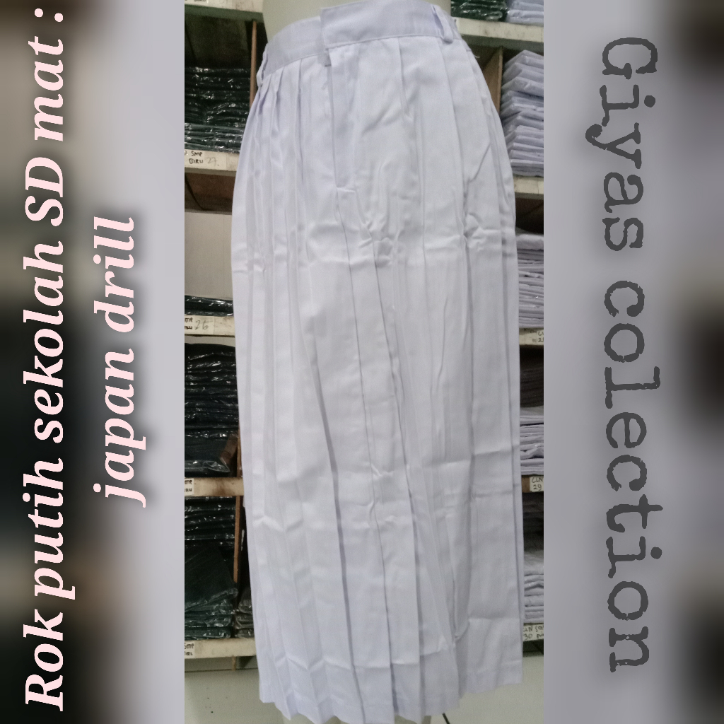 Jual ROK SEKOLAH SD FULL REMPEL ROK SSERAGAM SD ROK PANJANG FULL REMPEL SD SERAGAM SEKOLAH SD ...