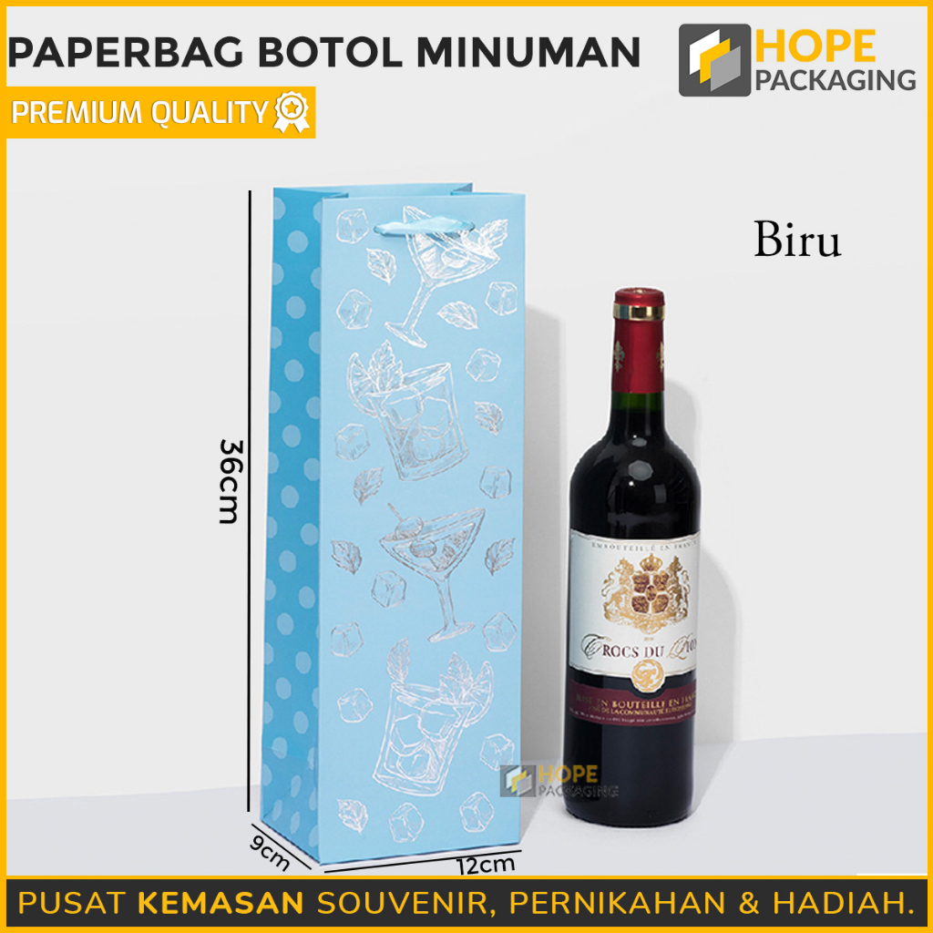 Jual Paper bag wine botol / paperbag bunga panjang / Kantong panjang ...
