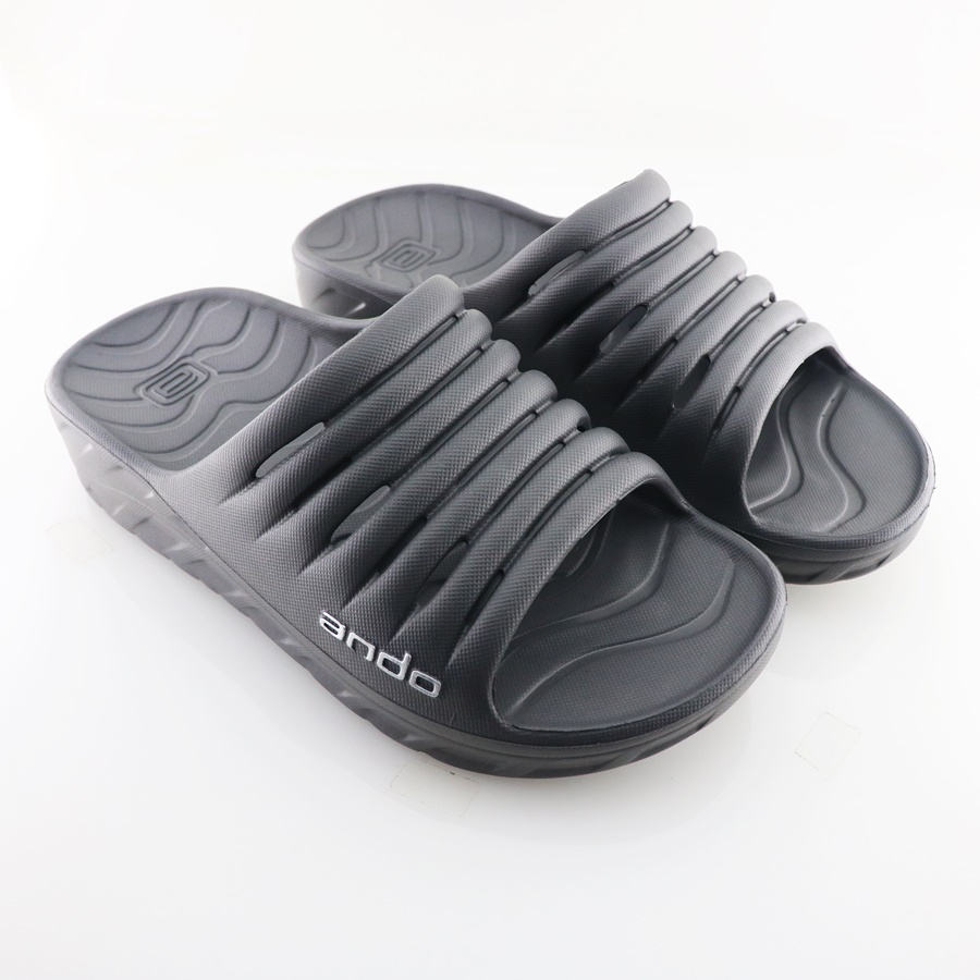 Jual NEW EDITION!!! Ando Sky Abu - Sandal Slide Pria Ando Surabaya ...