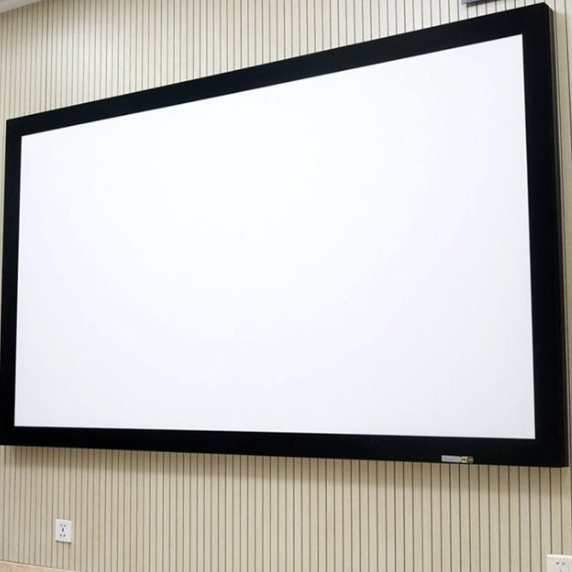 Jual Screen Projector Fixed Frame 100" 16:9 - White Screen | Shopee ...