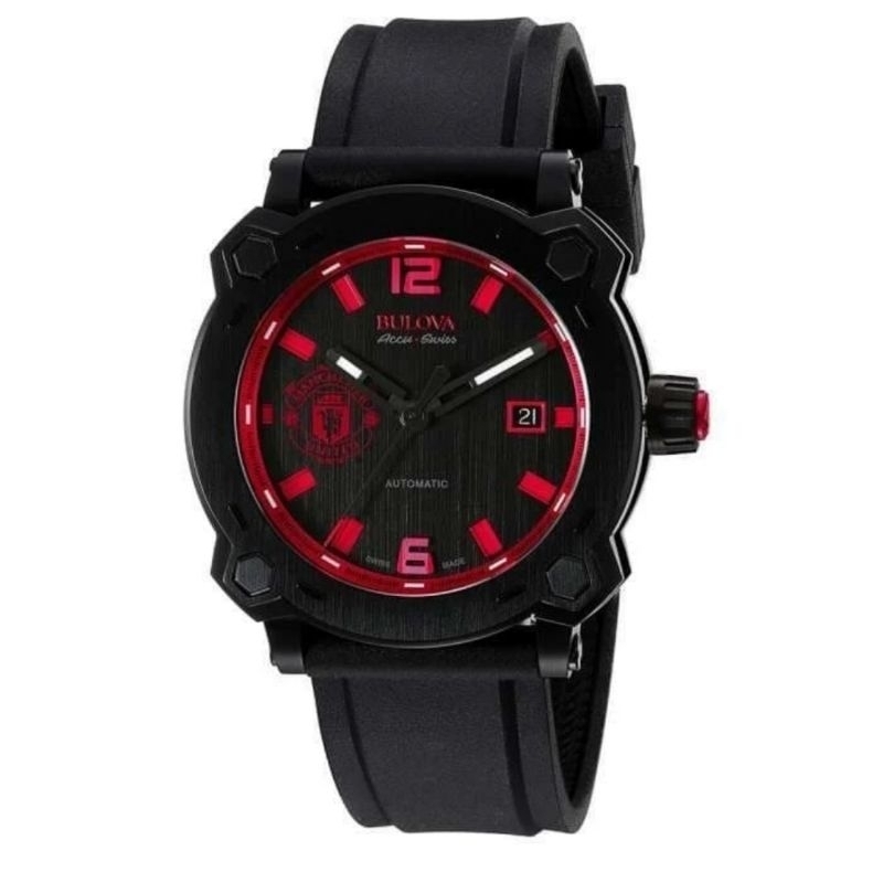 Jual Bulova 65B165 Manchester United - Jam Tangan Pria - Hitam Merah ...