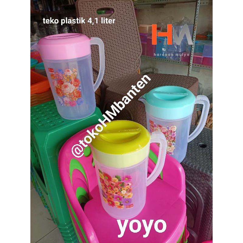Jual TEKO PLASTIK JUMBO 4,1 LITER / ESKAN JUMBO 4,1 LITER / WATER JUG 4, 1 LITER | Shopee Indonesia