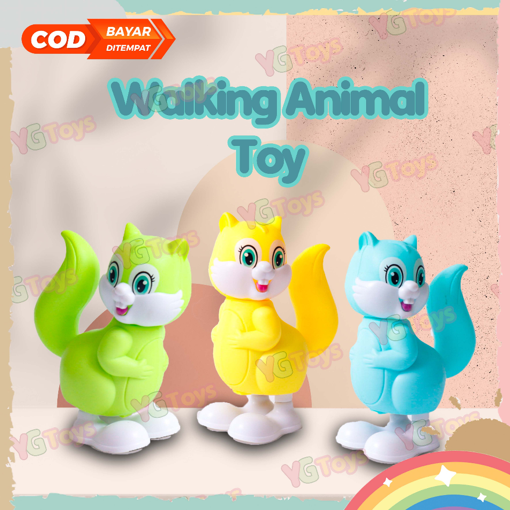 Jual YGtoys Mainan Boneka Kelinci Kucing Putar Lucu Berjalan Pet Wind ...