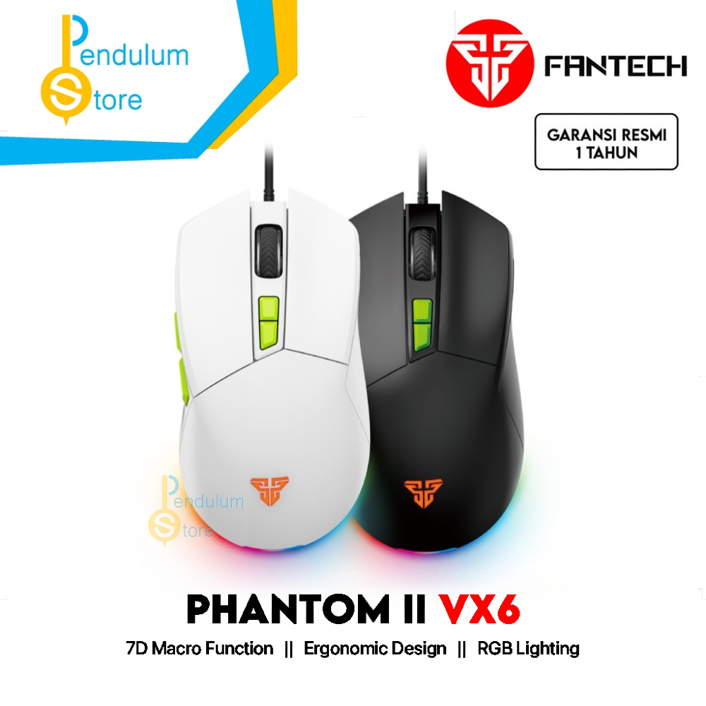 Jual Fantech PHANTOM II VX6 Mouse Gaming Macro Programmable Gaming ...