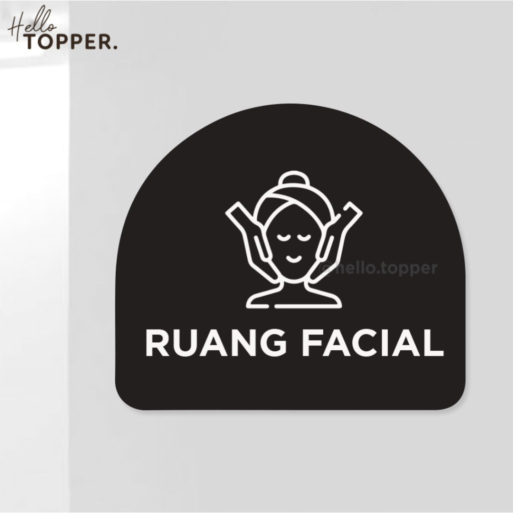 Jual Ruang Facial Signage Board Sign Akrilik Tempel Dinding Papan ...
