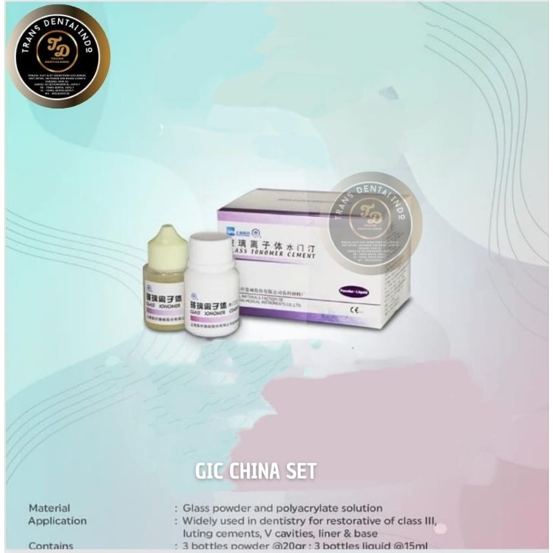 Jual GIC Cement/Glacionomer China/Bahan Tambal Gigi | Shopee Indonesia