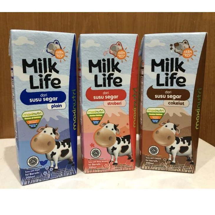 Jual Susu UHT Milk Life 200 ml | Shopee Indonesia