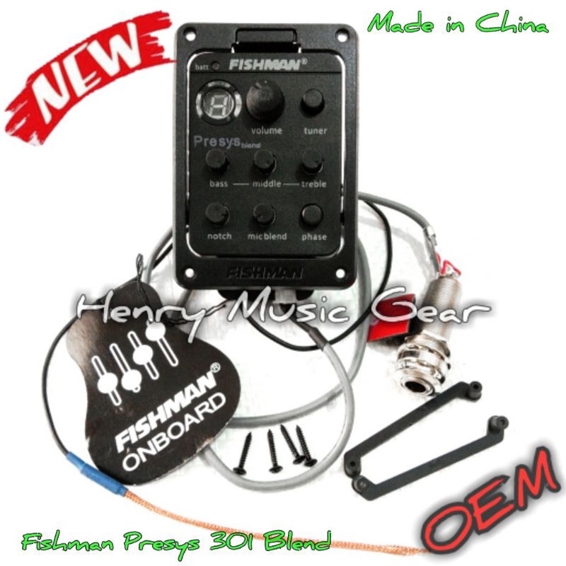 Jual Fishman Presys 301 Blend Preamp Gitar Akustik BARU Bergaransi ...