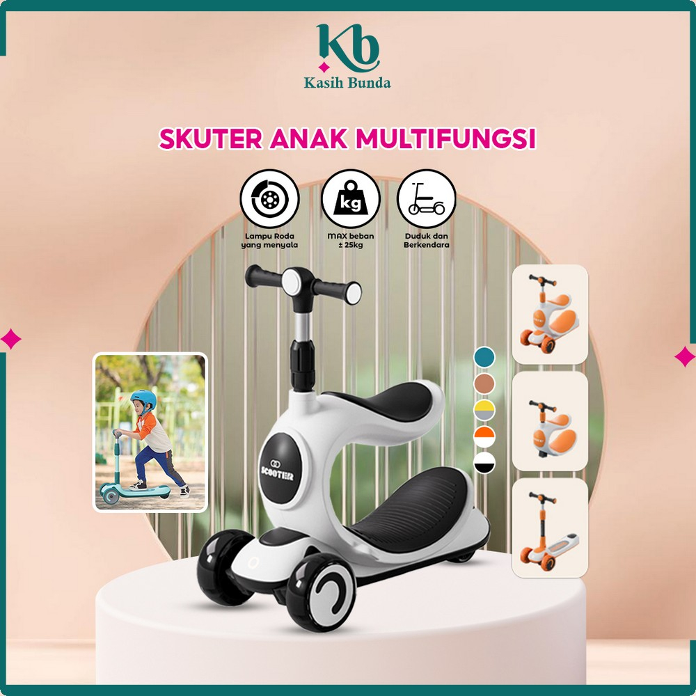 Jual Skuter Anak 3IN1 Serbaguna Mainan Dorongan Anak / Scooter Otoped ...