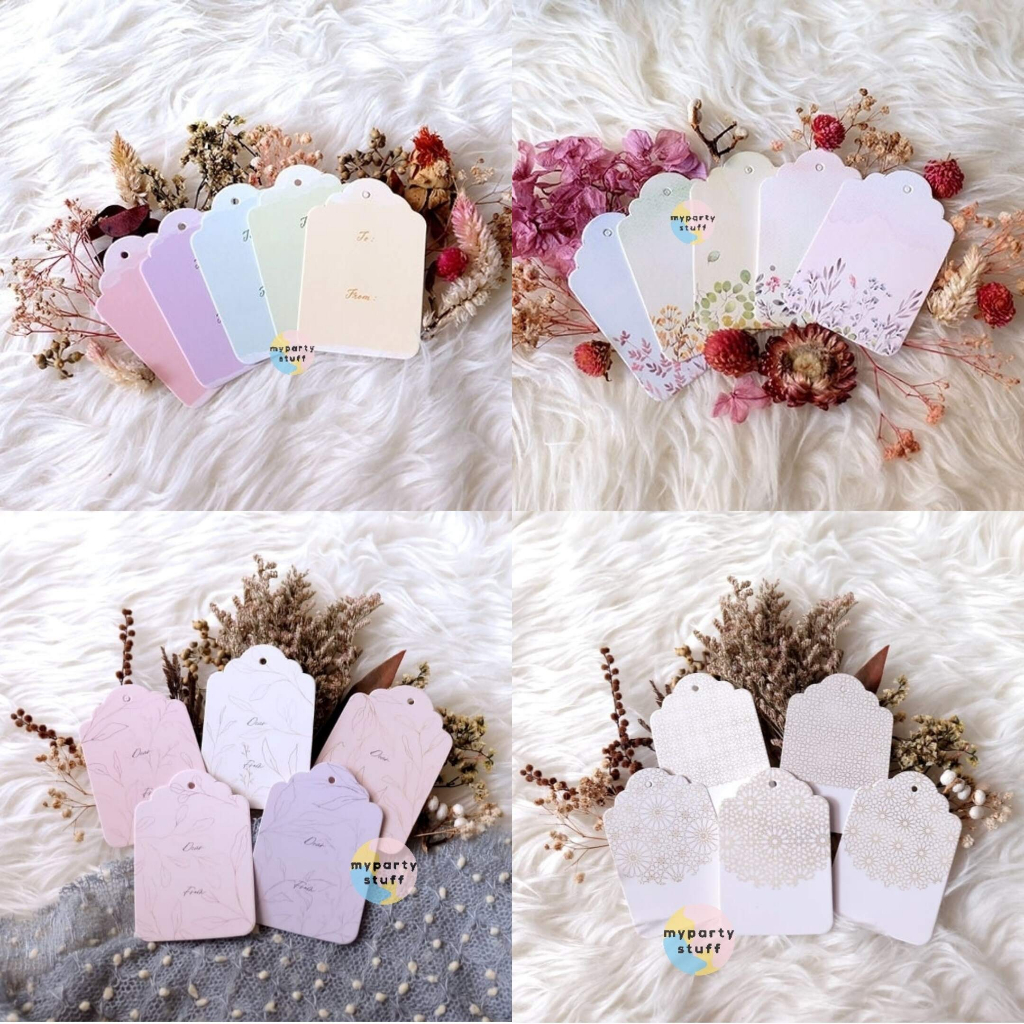 Jual Hang Tag Hangtag Handtag Hand Tag Card Mini Polos Kartu Ucapan ...