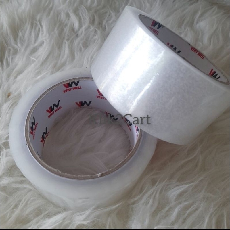 Jual Lakban bening Very Well 2inch x 90 yard / VW lakban bening / isolasi besar / isolasi bening ...