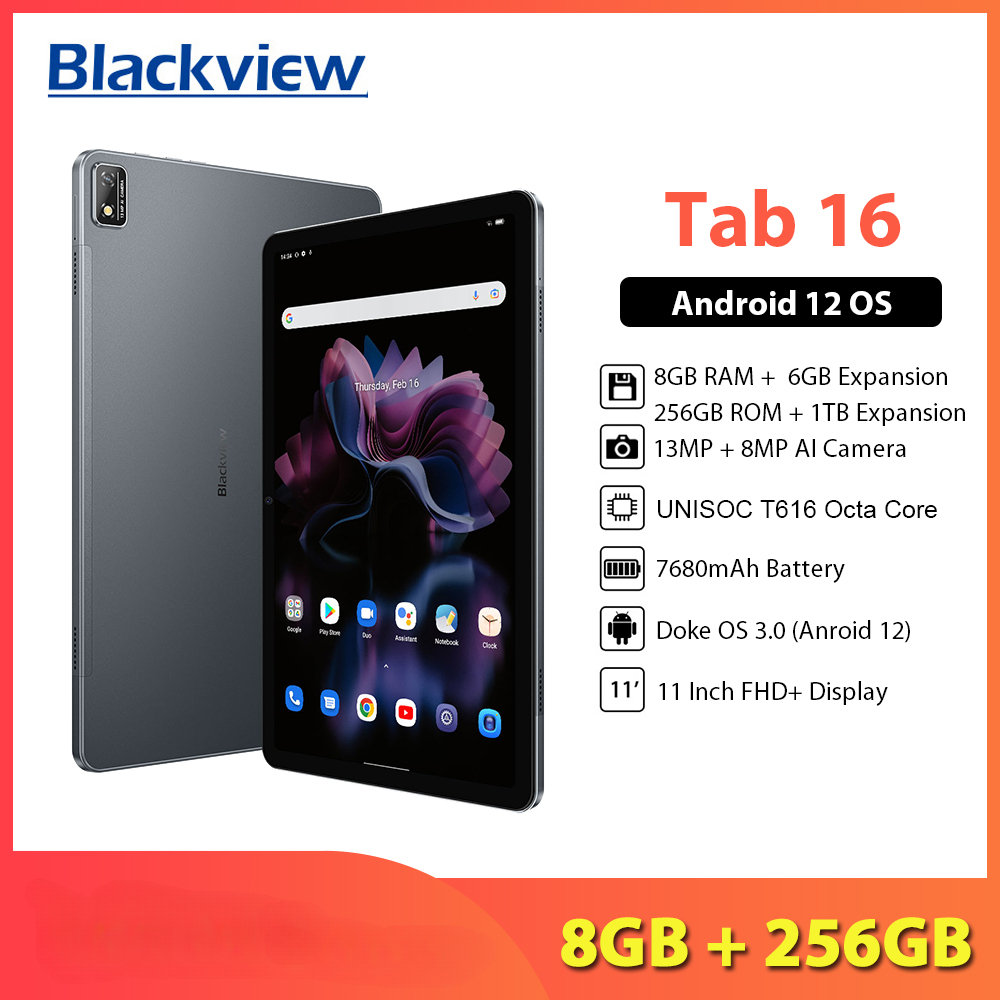 Jual Blackview Tab 16 Tablet 11'' FHD+ 2K Display Pad 8GB+256GB Android ...