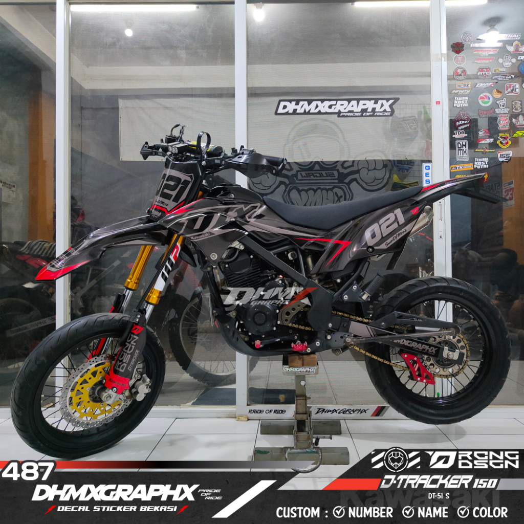 Jual DHMX Decal Sticker D Tracker D-Tracker 150 (DT-51 S) | Shopee Indonesia