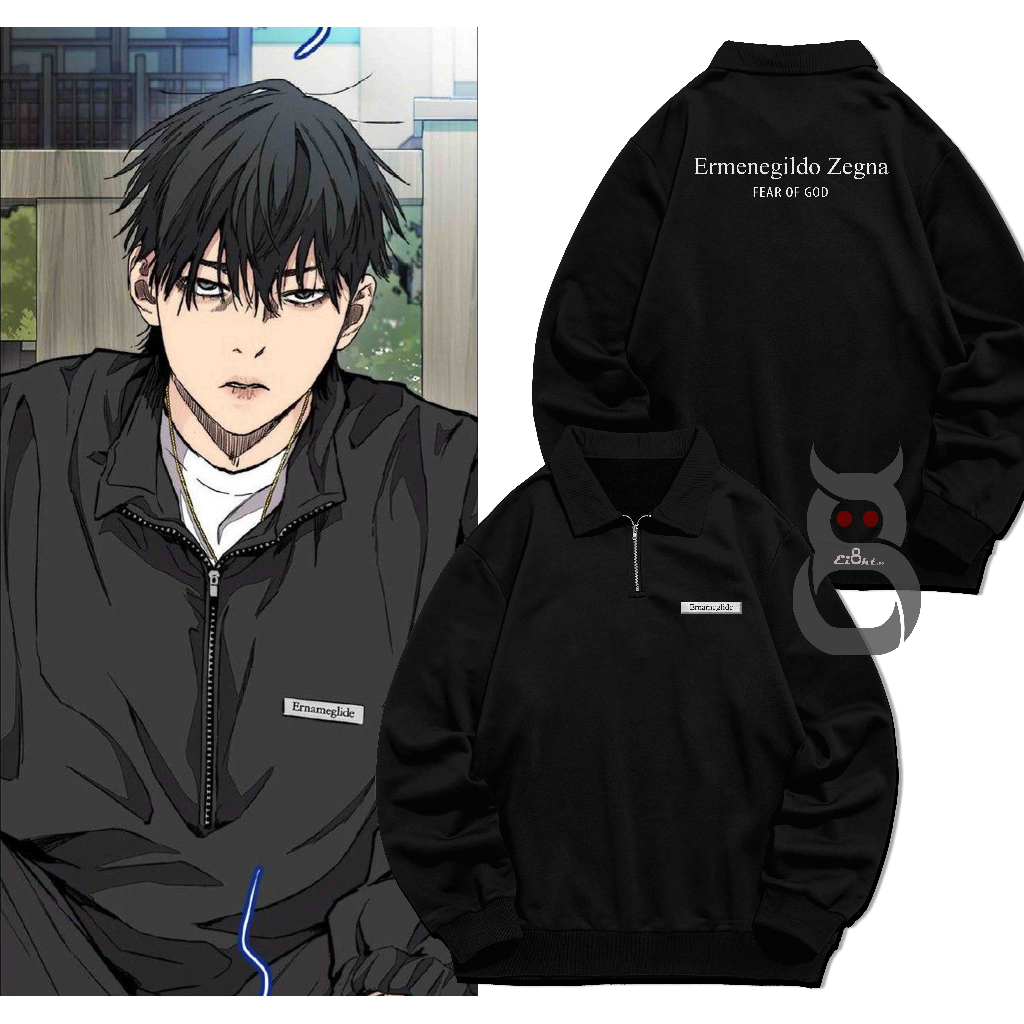 Jual Jaket Half Zipper / Halfzip Jayjoo Fear of god Wind Breaker Manhwa ...