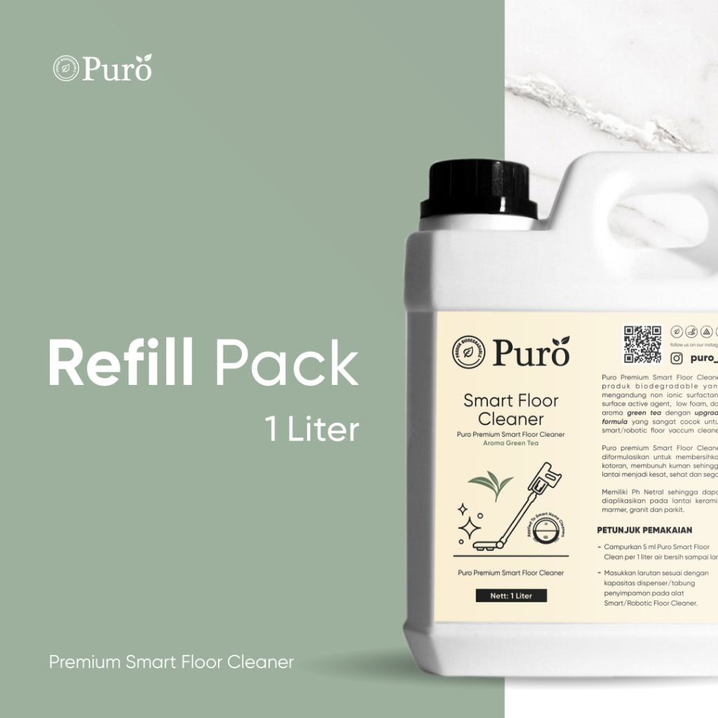 Jual Puro Premium Smart Floor Cleaner - 1 Liter | Shopee Indonesia