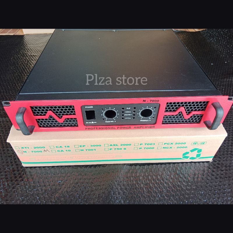 Jual Bok power amplifier N7000 warna merah ukuran 2U Bok power n7000 ukuran 2U bagus berkualitas ...