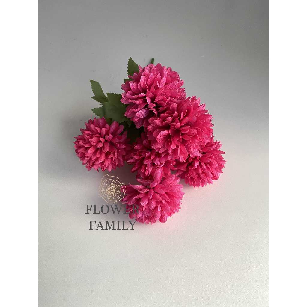 Jual Flower Family - [6 Cabang] Pom pom Artificial / Bunga Palsu Pom ...