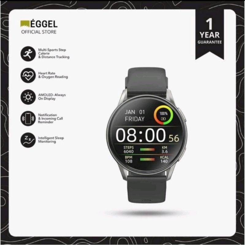 Jual EGGEL Tempo 3 Pro HD Amoled | SmartWatch | Jam Pintar | Smart ...