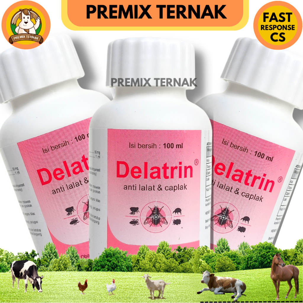 Jual DELATRIN 100ml - Obat Anti Kutu Caplak Lalat dan tungau untuk ...