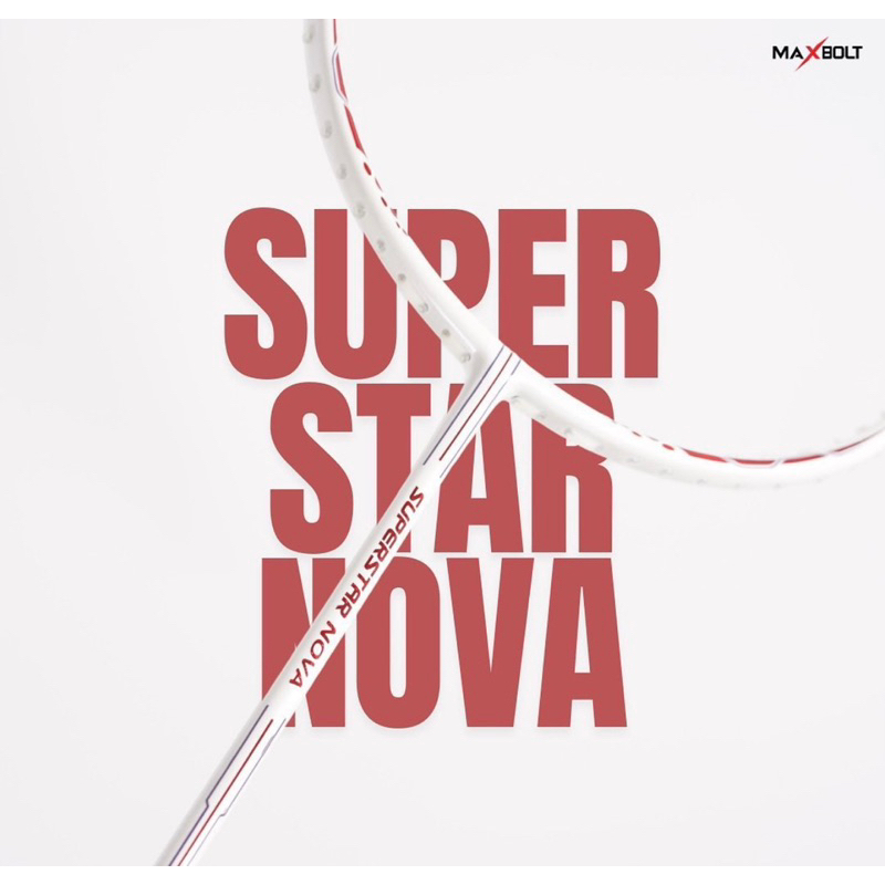 Jual Raket Badminton Original Maxbolt Superstar Super Star Nova White ...