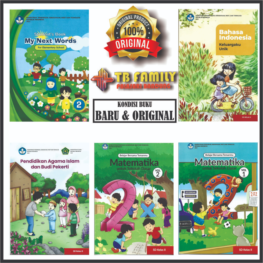 Jual Buku Paket Kemendikbud Diknas Kelas 2 SD/MI Kurikulum Merdeka ...