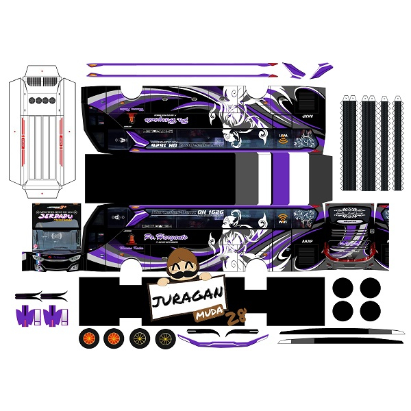 Jual DIY Miniatur Bus Haryanto Serdadu Papercraft | Shopee Indonesia