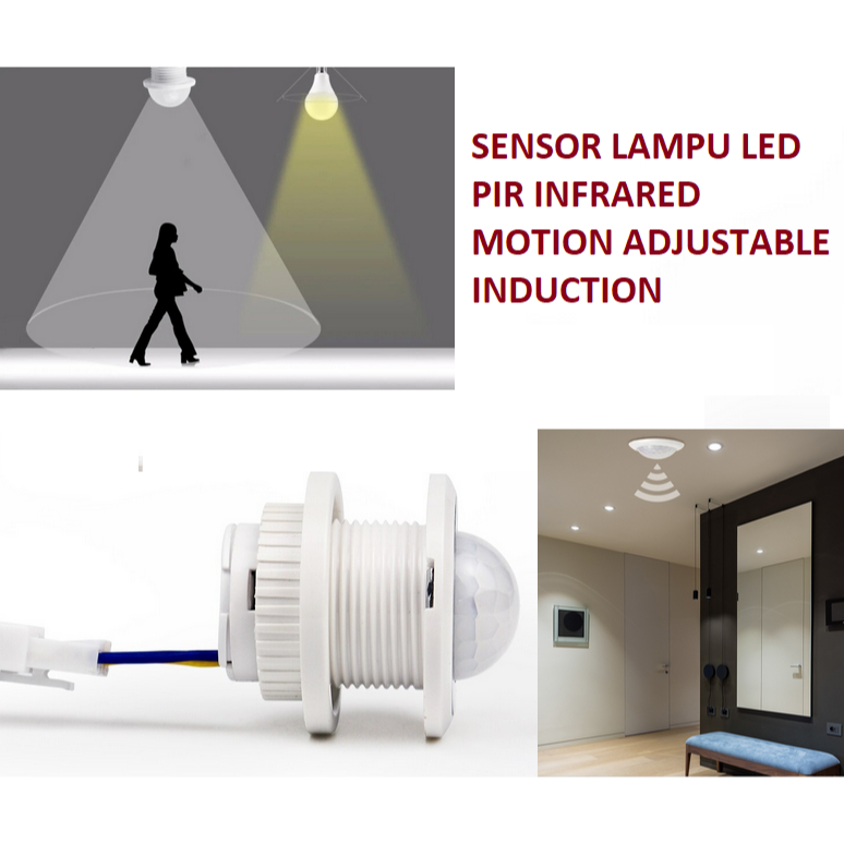 Jual Sensor Lampu LED PIR Infrared Motion Detector Detektor Gerak ...