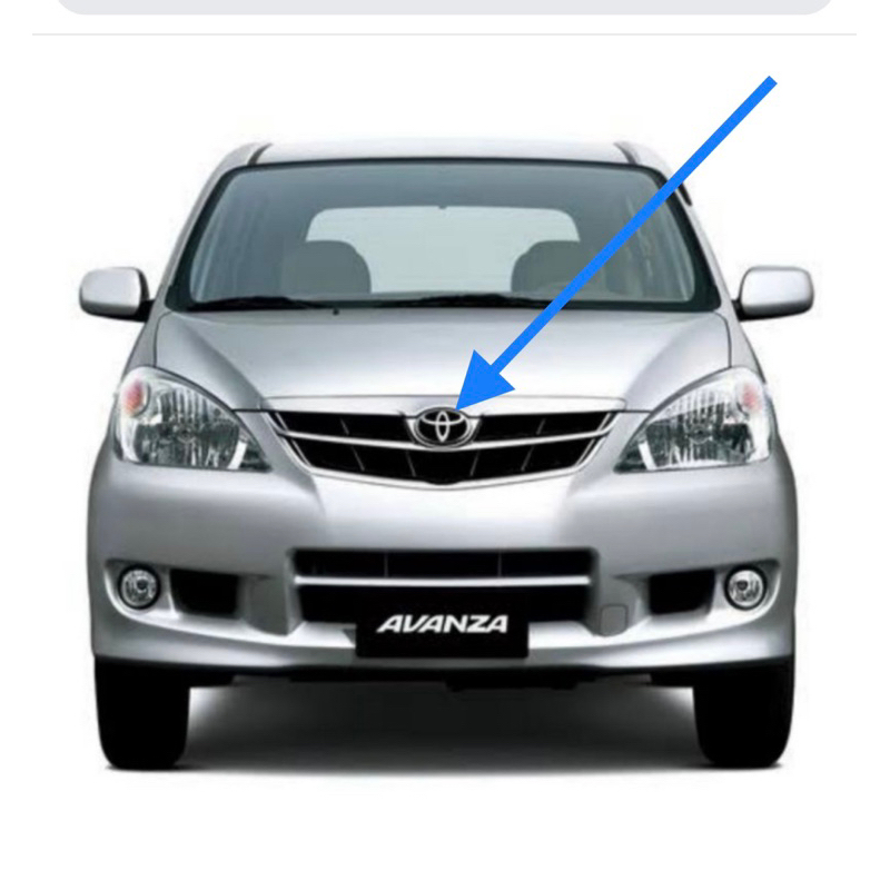 Jual LOGO LAMBANG EMBLEM TOYOTA AVANZA BLACK BLEK CROME KROM ORIGINAL ...