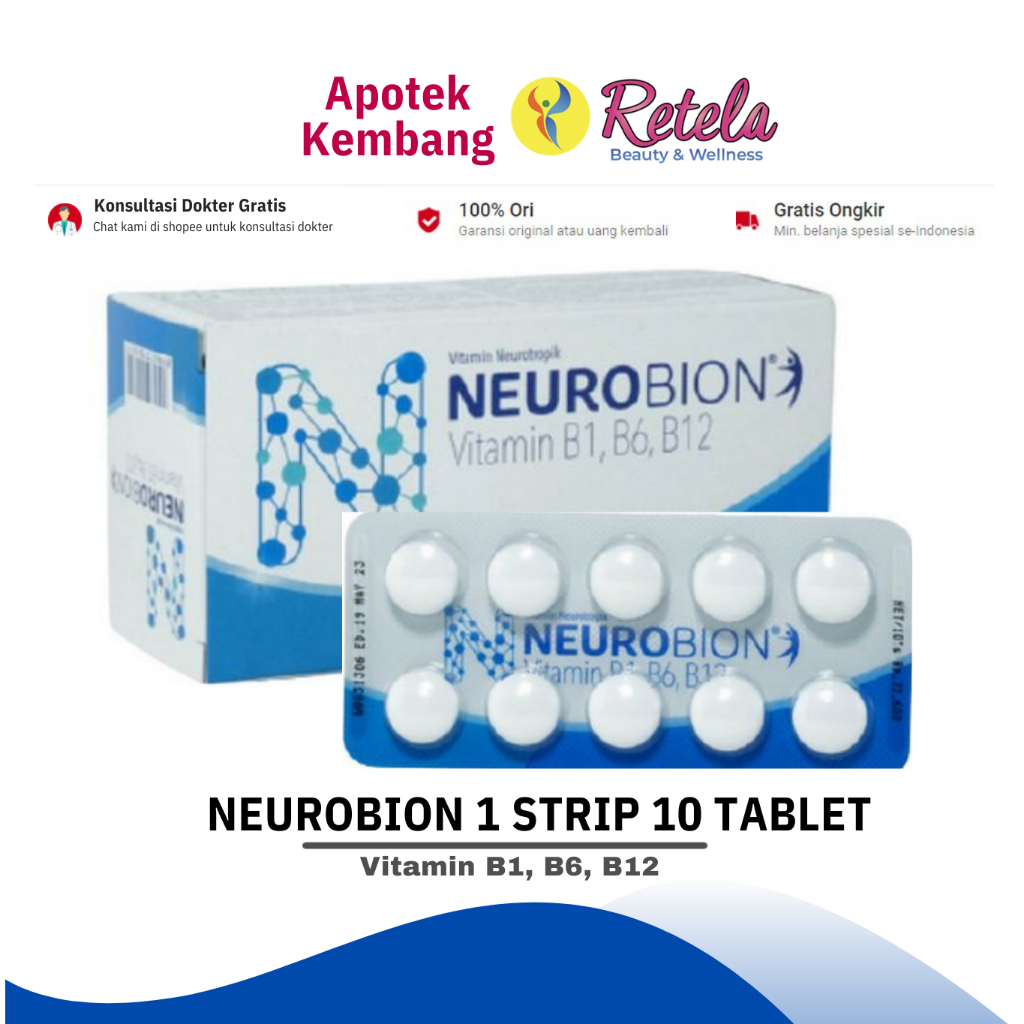 Jual NEUROBION 1 STRIP 10 TABLET | Shopee Indonesia