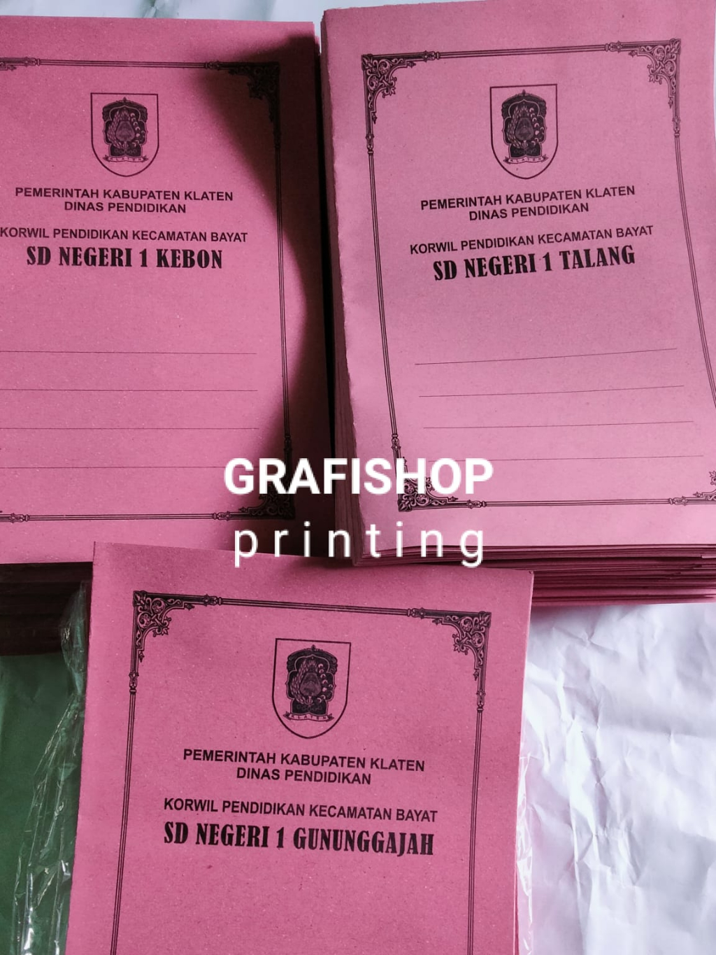 Jual Stofmap Custom dicetak Dengan Kop Intansi, sekolah & lembaga ...