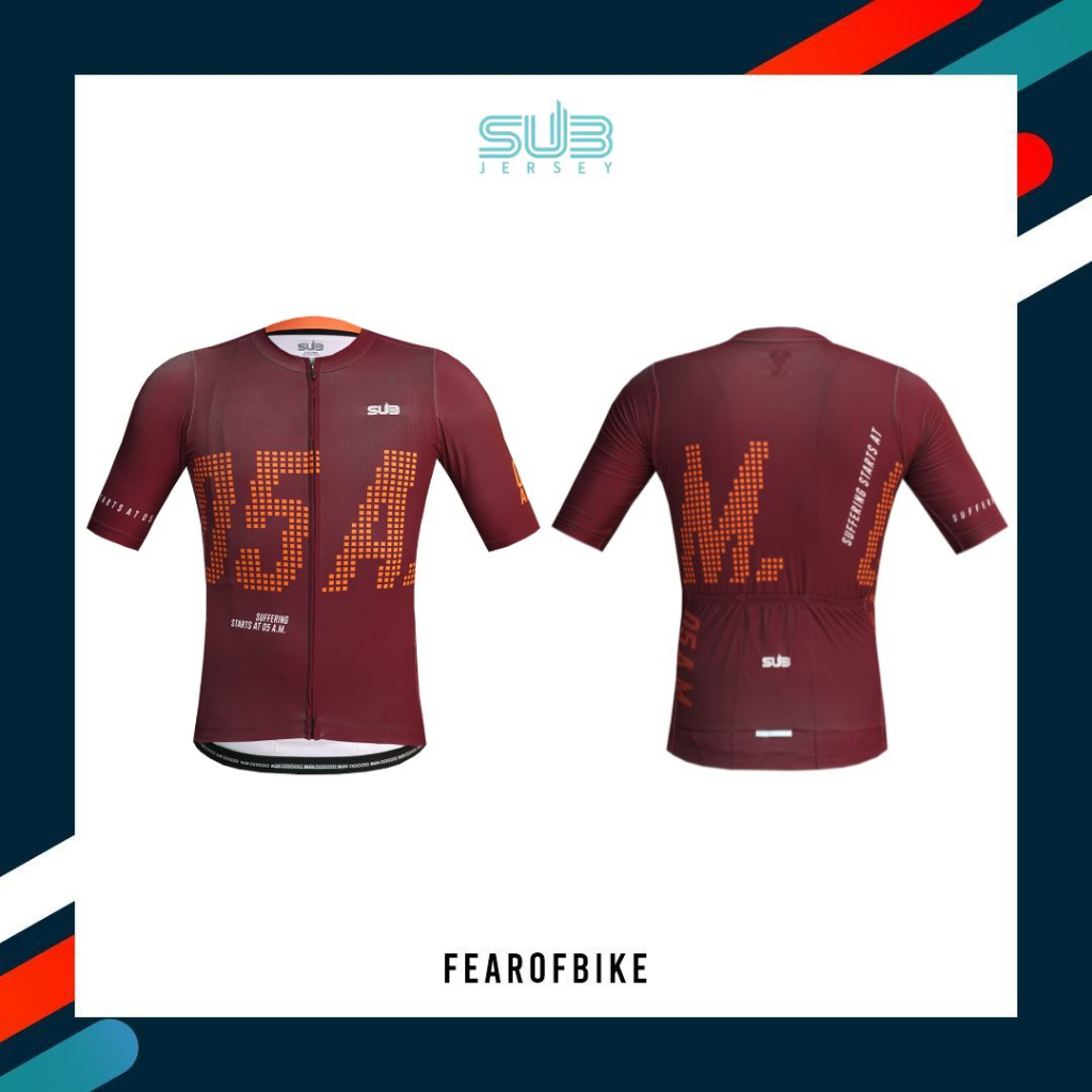 Jual SubJersey 05AM New Gen III Maroon Short Sleeve Unisex Sub Jersey ...