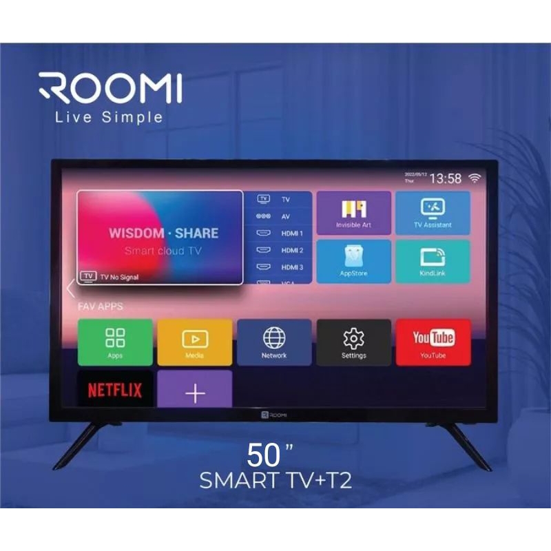 Jual TV Roomi 50 inc layar 4K android 11 bergaransi resmi | Shopee ...