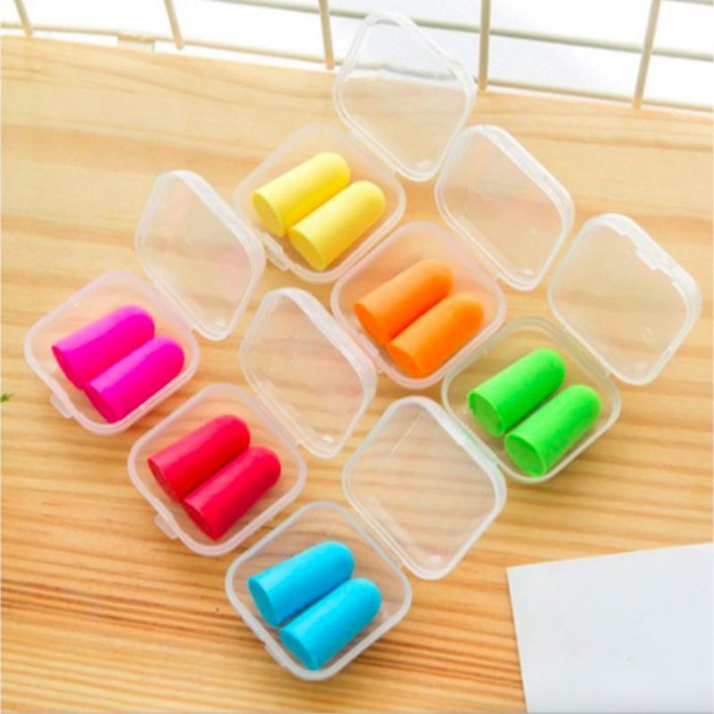 Jual Earplug Penutup Telinga Penyumbat Telinga Sumbat - Busa + Case - Tutup Telinga Penutup ...