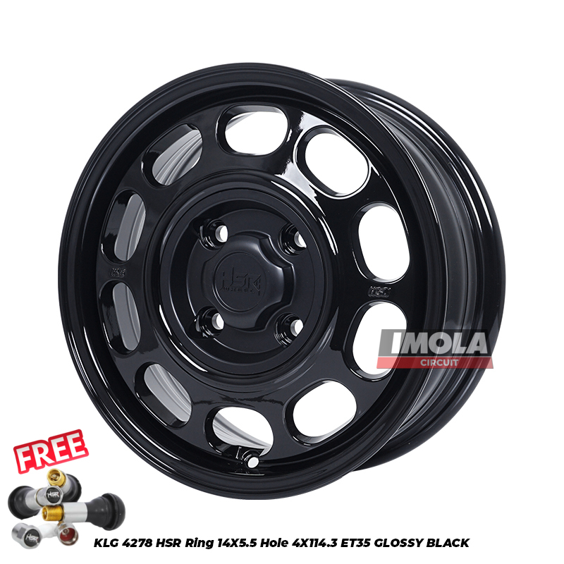 Jual Velg HSR Ring 14 Model Kaleng Velg Mobil R14 Original HSR Avanza Xenia Kijang Panther Black ...