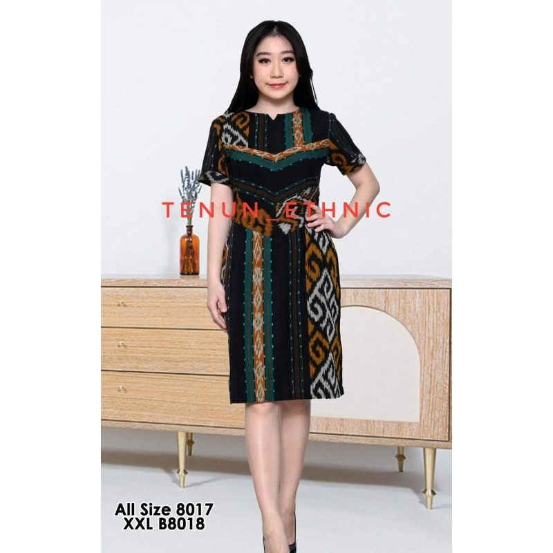 Jual dress tenun wanita terbaru - dress tenun - tunik tenun - baju tenun wanita - dress batik ...