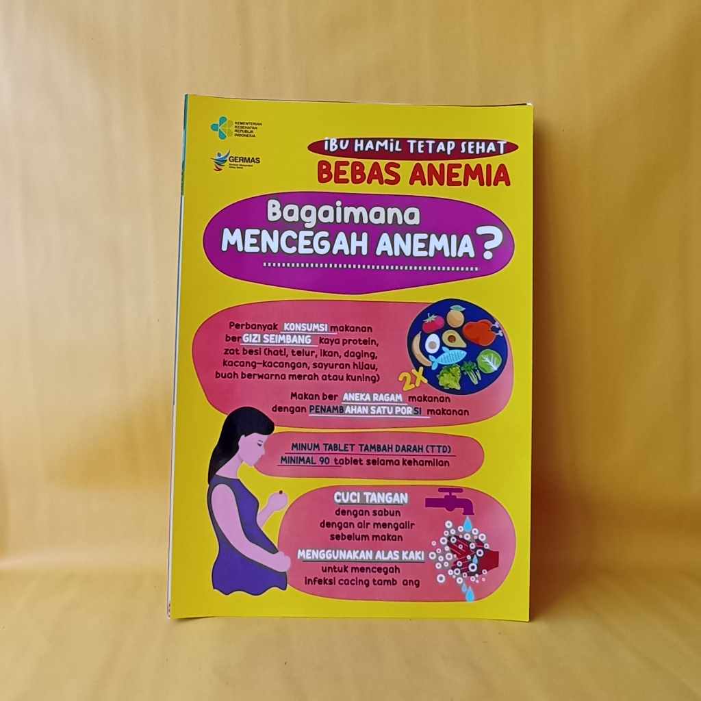 Jual Poster Kesehatan | Poster Anemia Ibu Hamil | Bagaimana Mencegah ...