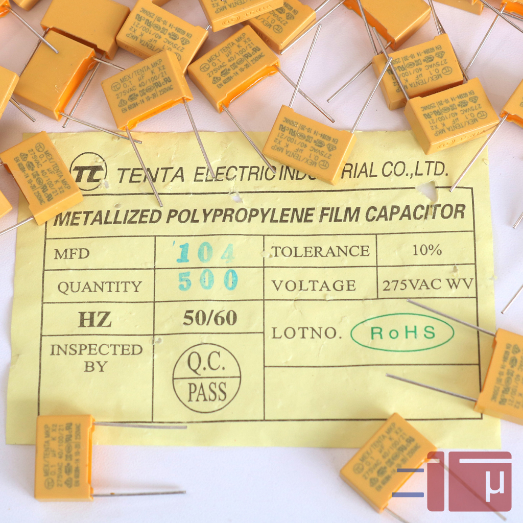 Jual MKP X2 104 100nf 0.1uf 275V 15mm TENTA | Shopee Indonesia