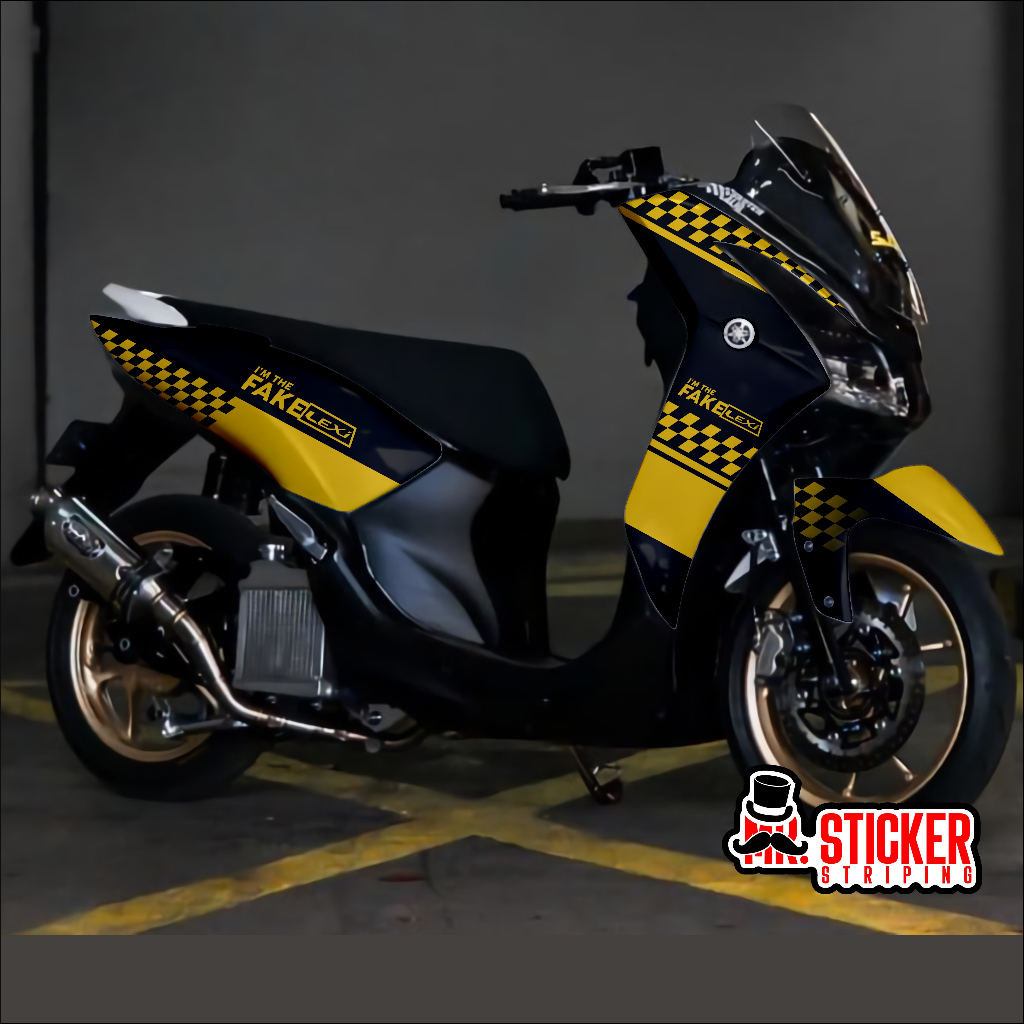 Jual decal yamaha lexi 125 full body custom sticker motif fake lexi (DC ...