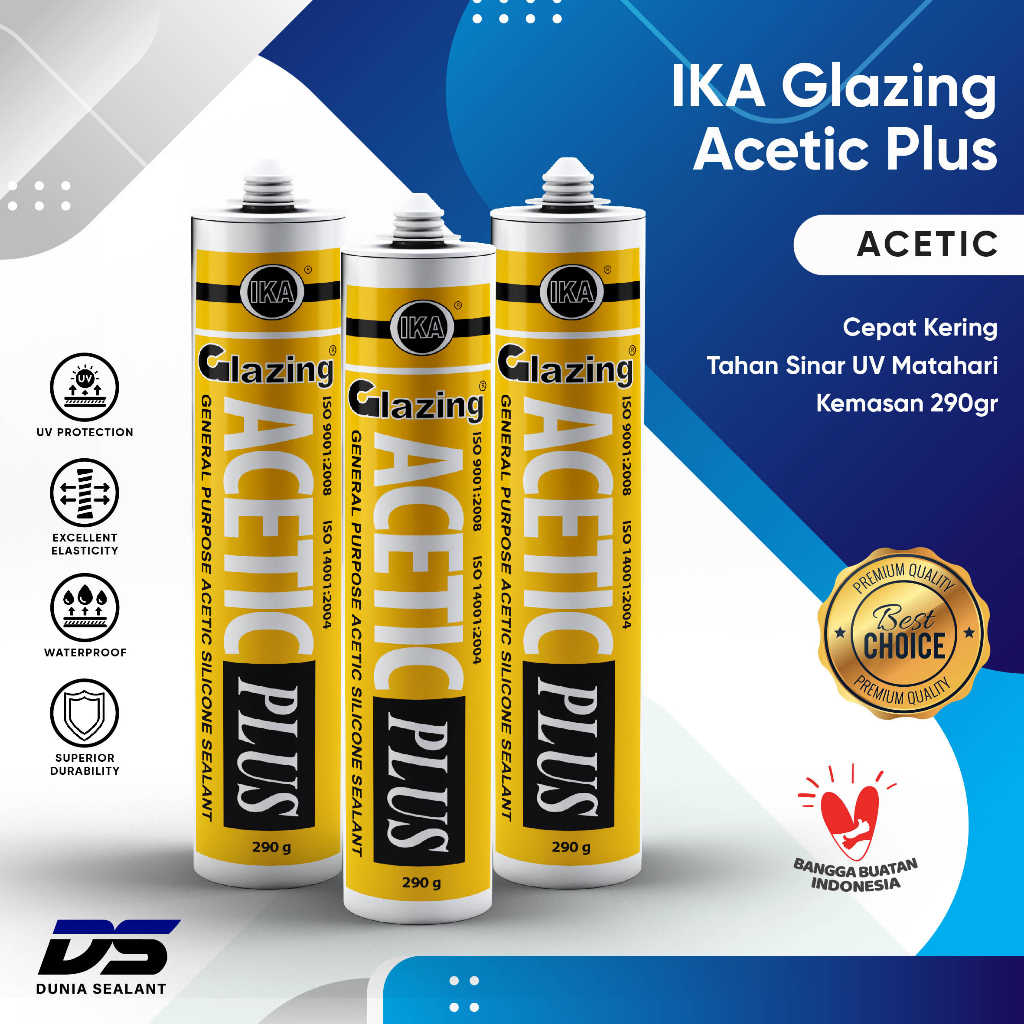 Jual IKA Glazing Acetic Plus Sealant Silicone Asam Indoor Interior ...