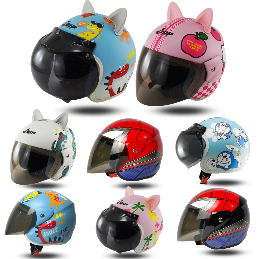 Jual Helm Anak Karakter Kartun Motif Lucu Dino | Shopee Indonesia