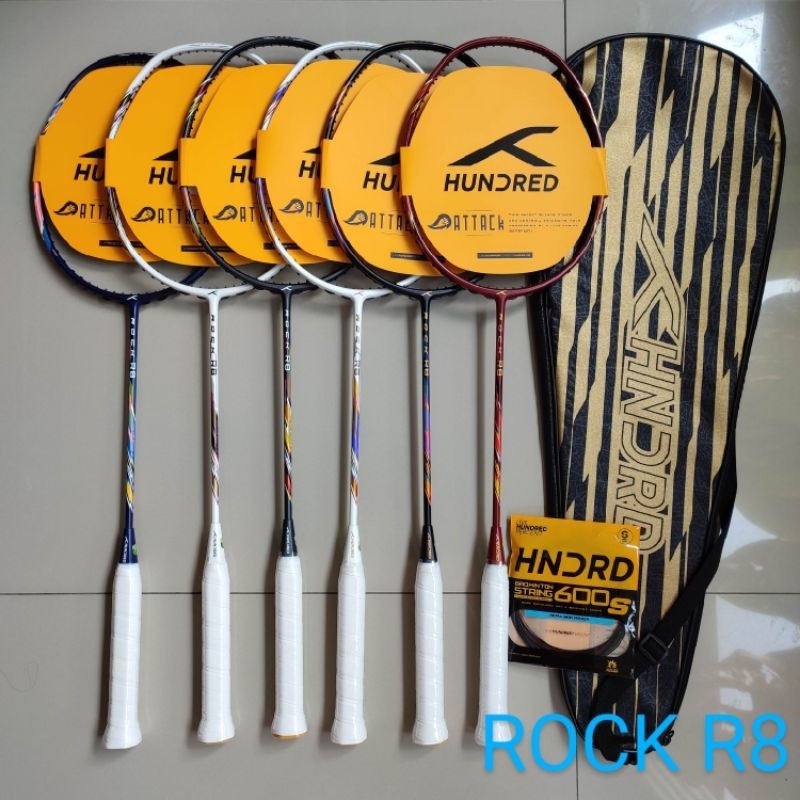 Jual Raket Badminton HNDRD Hundred ROCK R8 Original | Shopee Indonesia